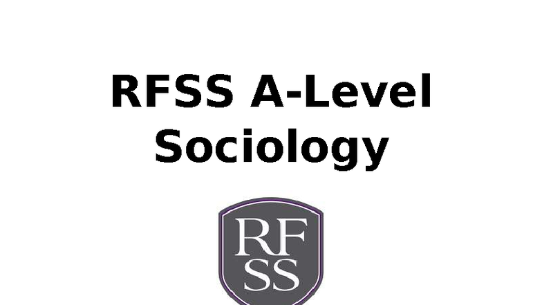 RFSS Sociology 2: Independent Study Booklet on Crime and Deviance - Studocu