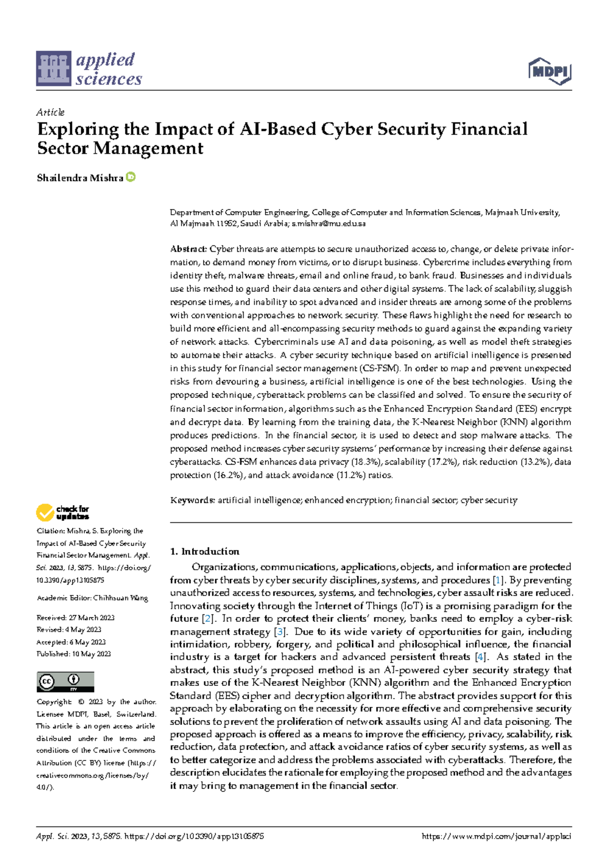 Cyber Security in Financial Sector Management: AI-Driven Strategies ...