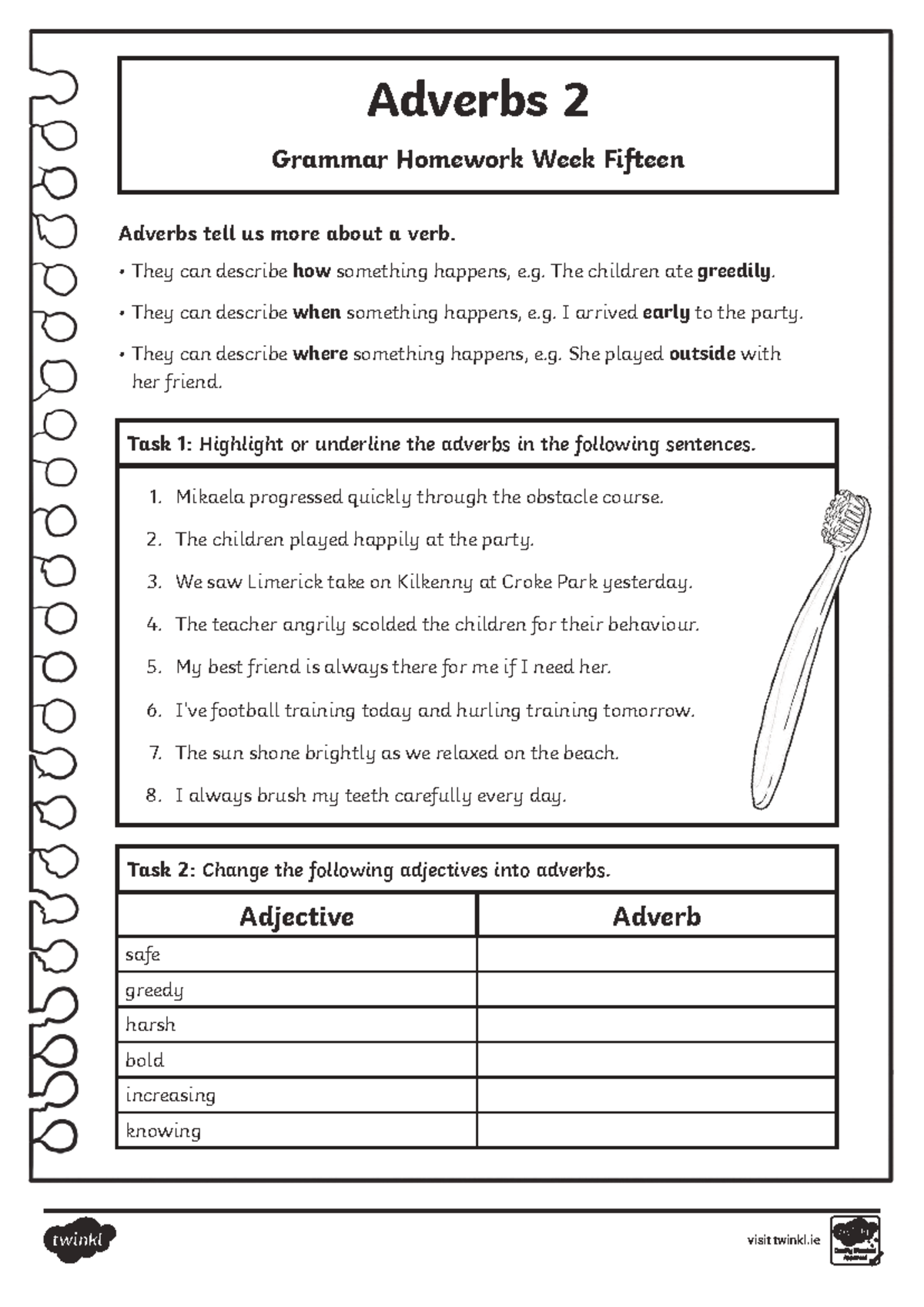 Roi-eng-212 Grammar Homework: Adverbs Week 15 - Studocu