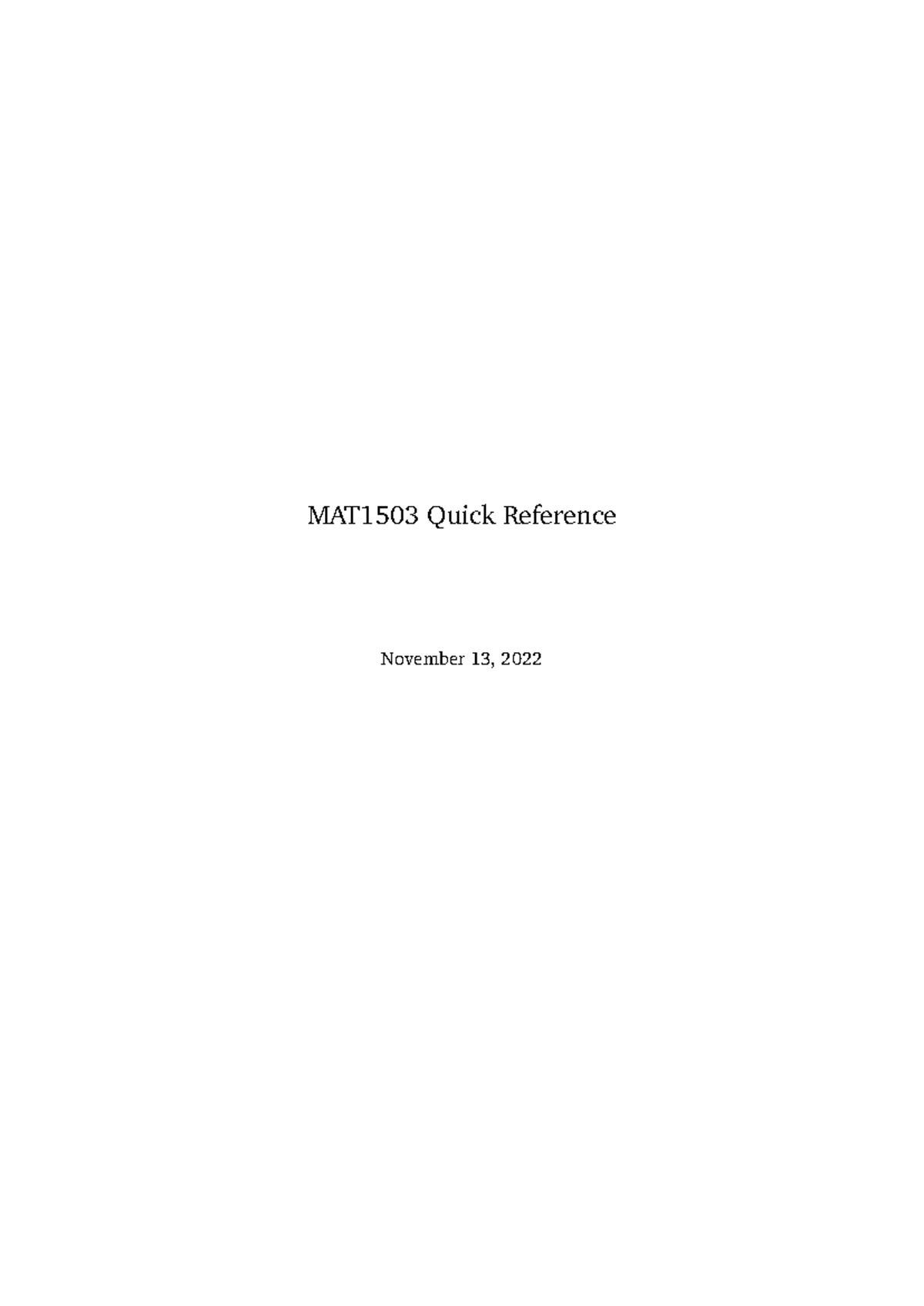 MAT1503 Final Exam Notes: Summary of Elementary Linear Algebra - Studocu