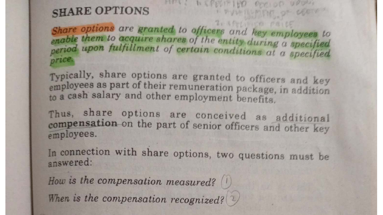 SHARE-BASED COMPENSATION 2: Understanding Share Options - Studocu