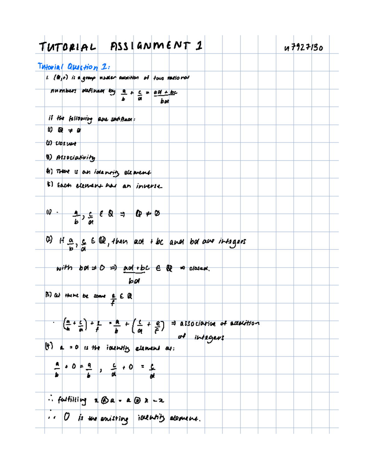 Tutorial Assignment 1: Exploring Group Properties and Metrics - Studocu