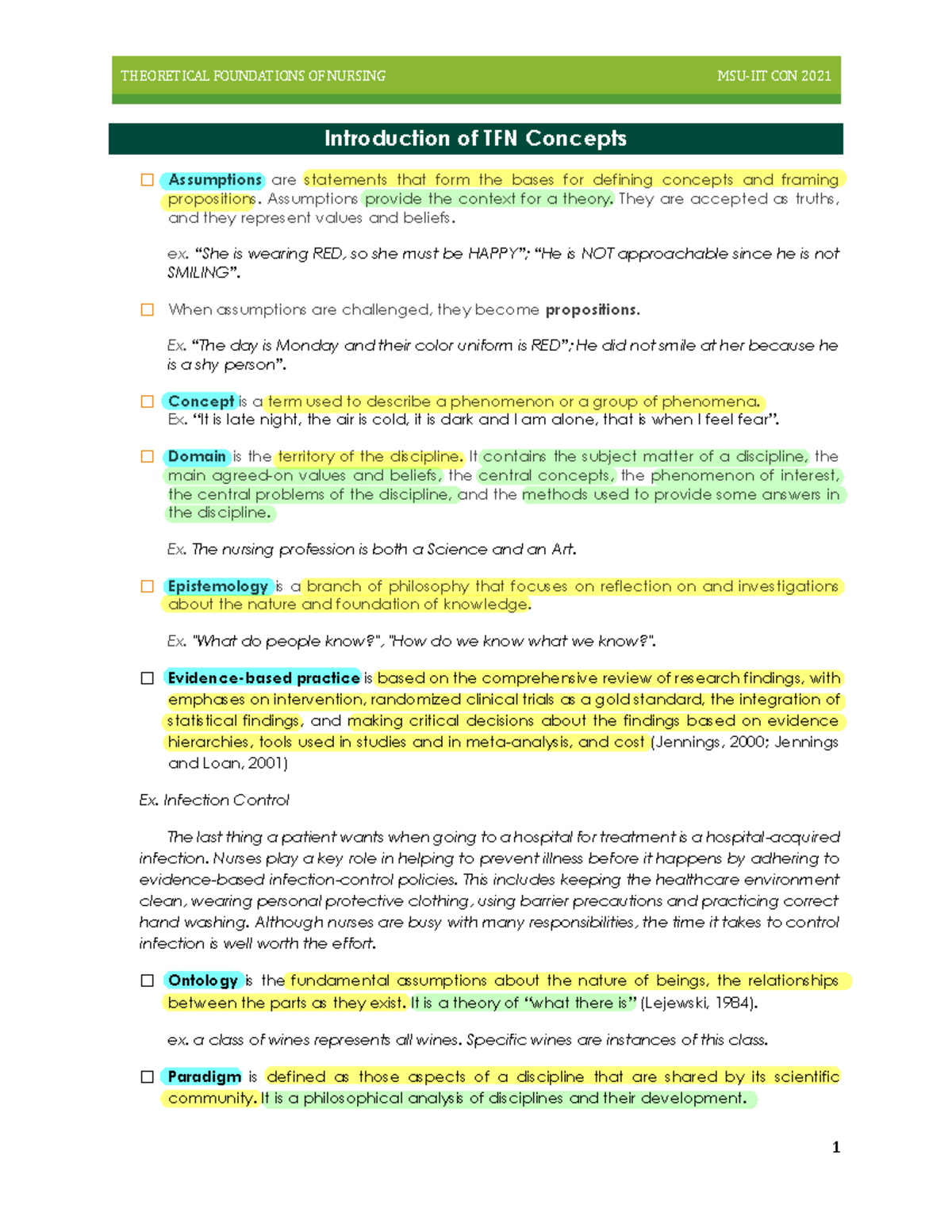 Introduction of TFN Concepts history handout 2021 3 - Introduction of ...