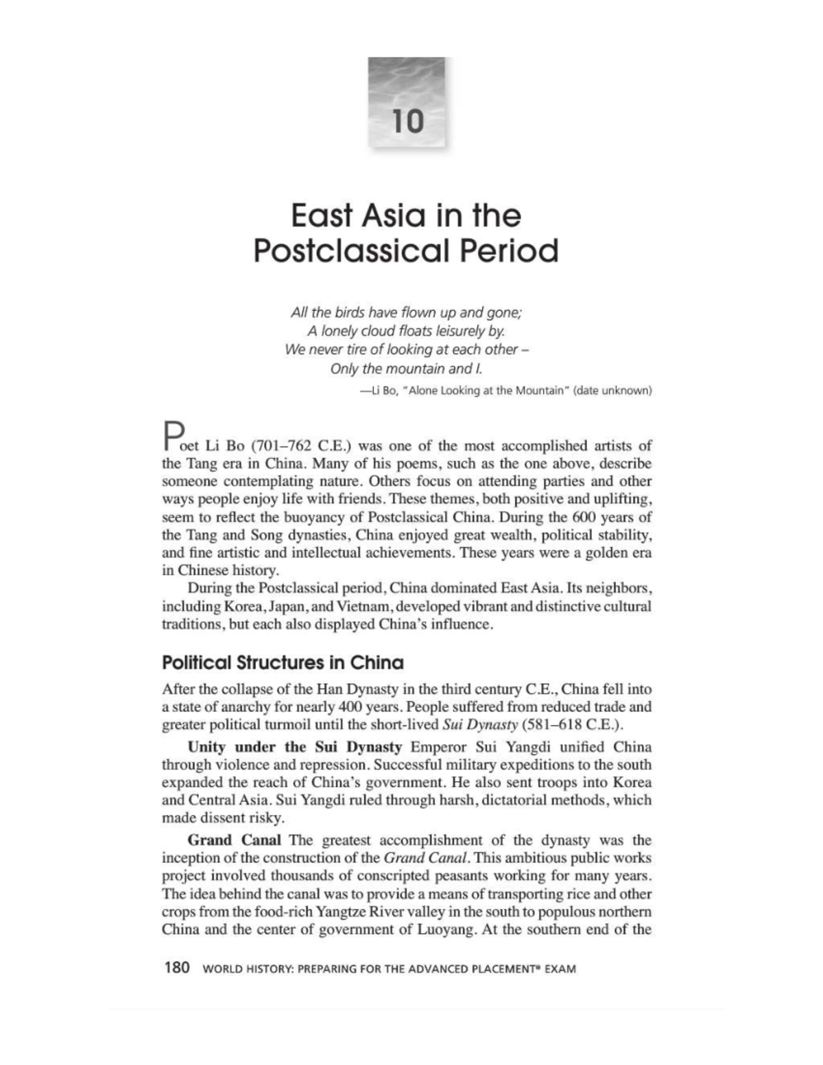 East Asia in the Postclassical Period: AMSCO WHAP 2018 Study Guide ...