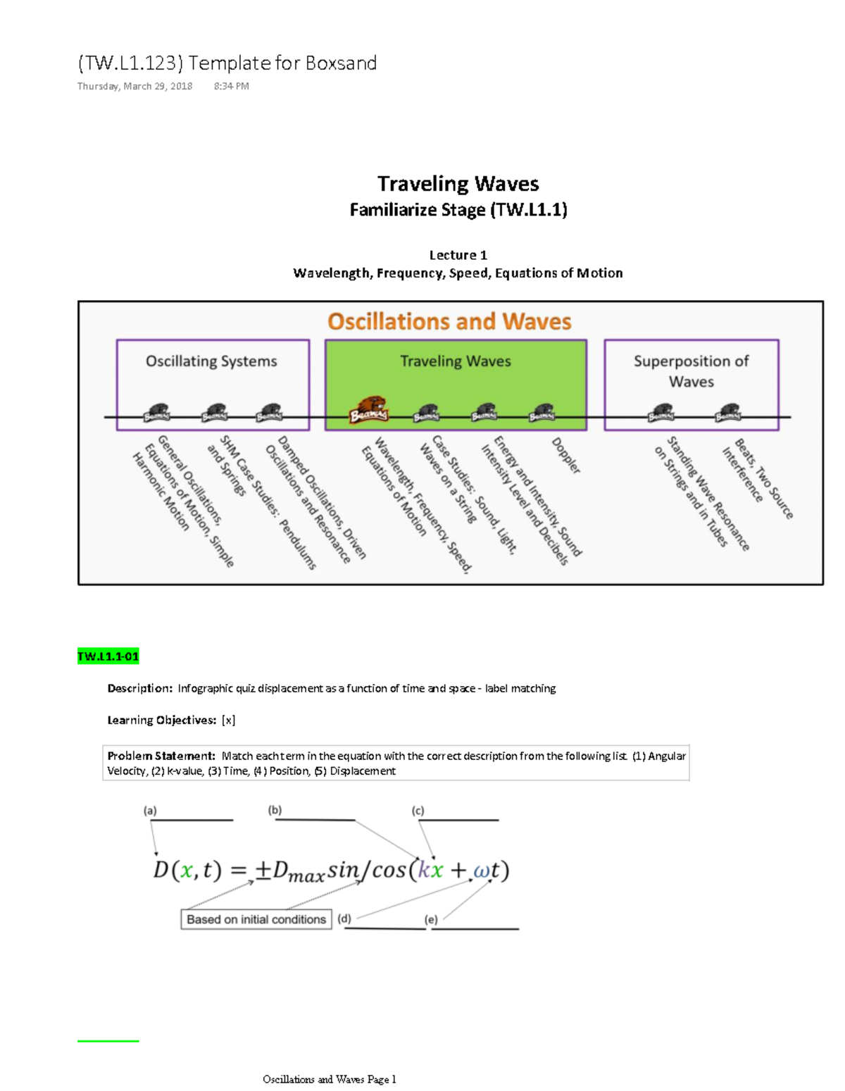TW.L1.2 winter 2022 lecture notes - Traveling Waves Familiarize Stage ...