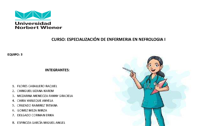 Caso Clínico: Paciente Mujer de 67 Años con ERC y Edema - ENF-NEFRO-1 ...