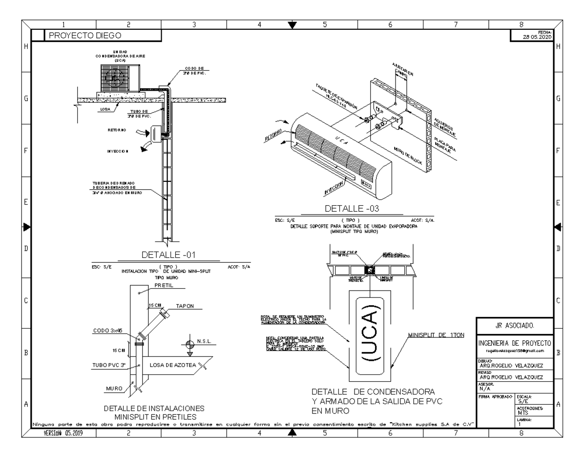 Instalación de Minisplit: Detalles Técnicos y Montaje (UCA) - Studocu