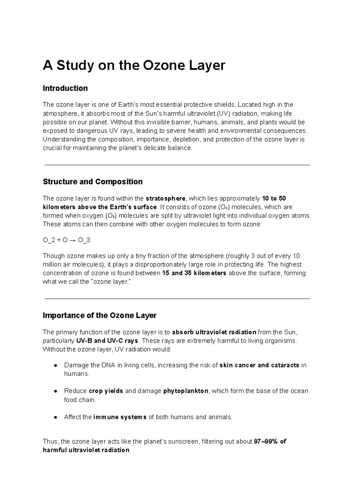Ozone Layer Protection: Importance, Depletion & Recovery Insights ...