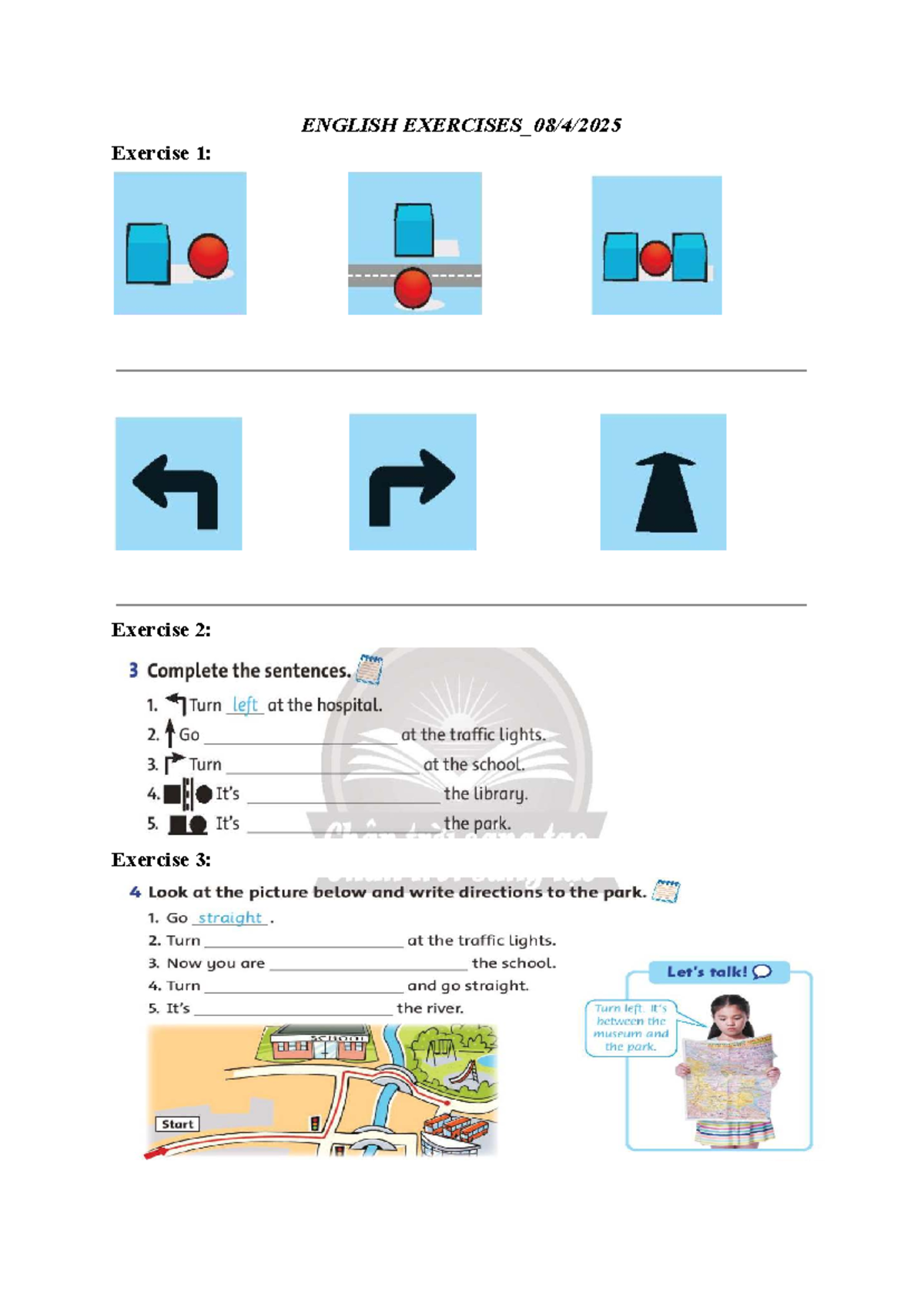 ENGLISH Exercises 1-36: Weather Vocabulary & Sentence Structure - Studocu