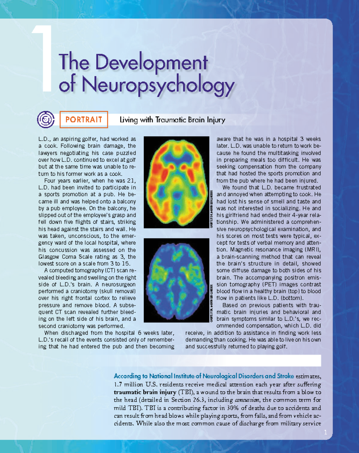 Ch1 - The Development of Neuropsychology: Insights on TBI and Brain ...