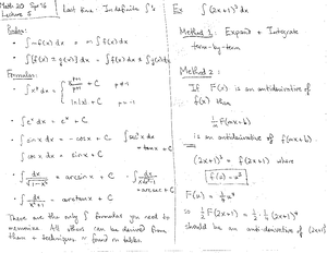 Math HW 7 - yes. - MATH 20 - (b) not contious No MVT applicable. f(x) 4 ...
