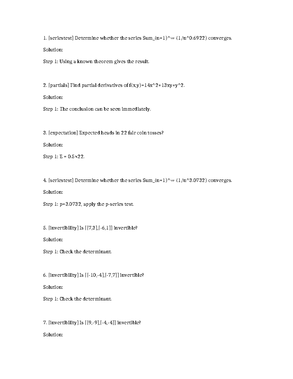 Math 5196 - Convergence, Derivatives & Invertibility Solutions - Studocu