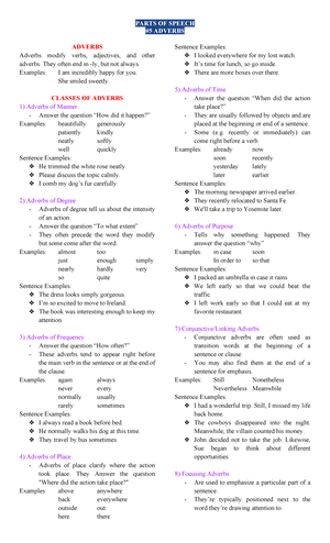 C. Adjectives: Understanding Types and Functions of Adjectives - Studocu