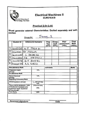 Electrical Machines II-ELM216A B-S1-2022-Practical Assignment 1-Example ...
