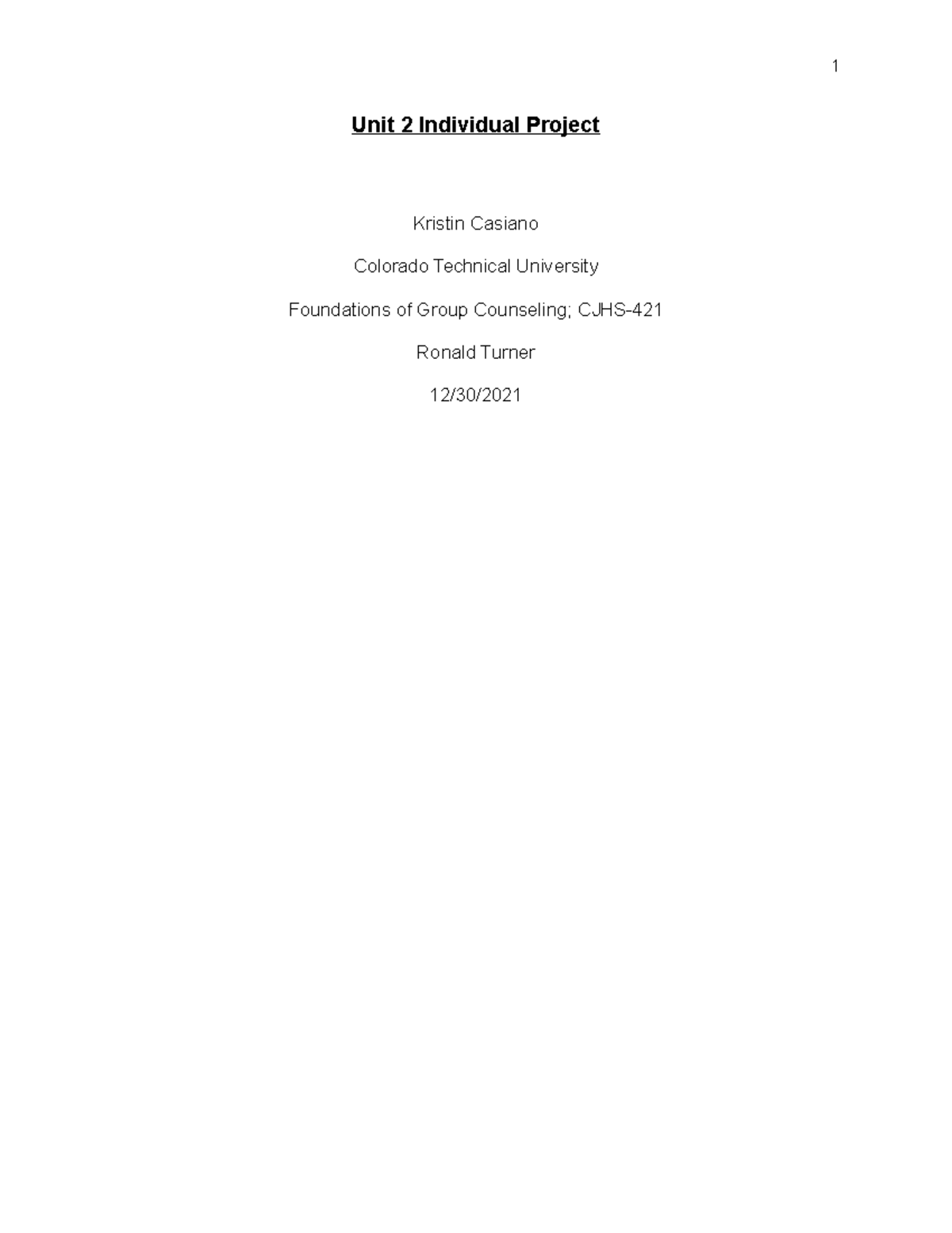 Duty to Warn: Ethical Considerations in Group Counseling; CJHS421 - Studocu