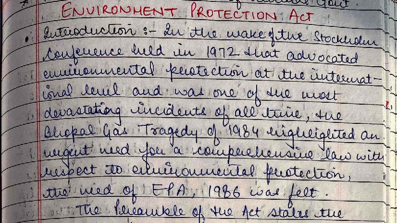 Environment Protection Act 1986: Overview and Key Provisions - Studocu