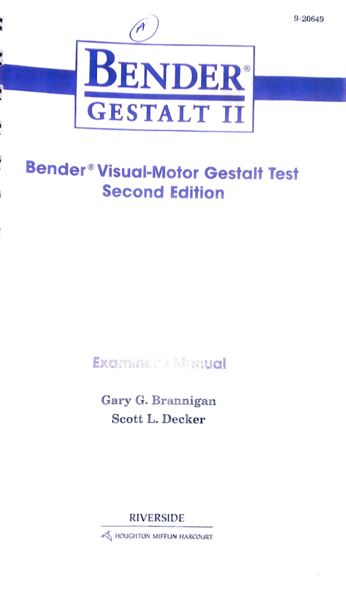 BGT 2: Comprehensive Manual for Bender Gestalt II Test - Studocu