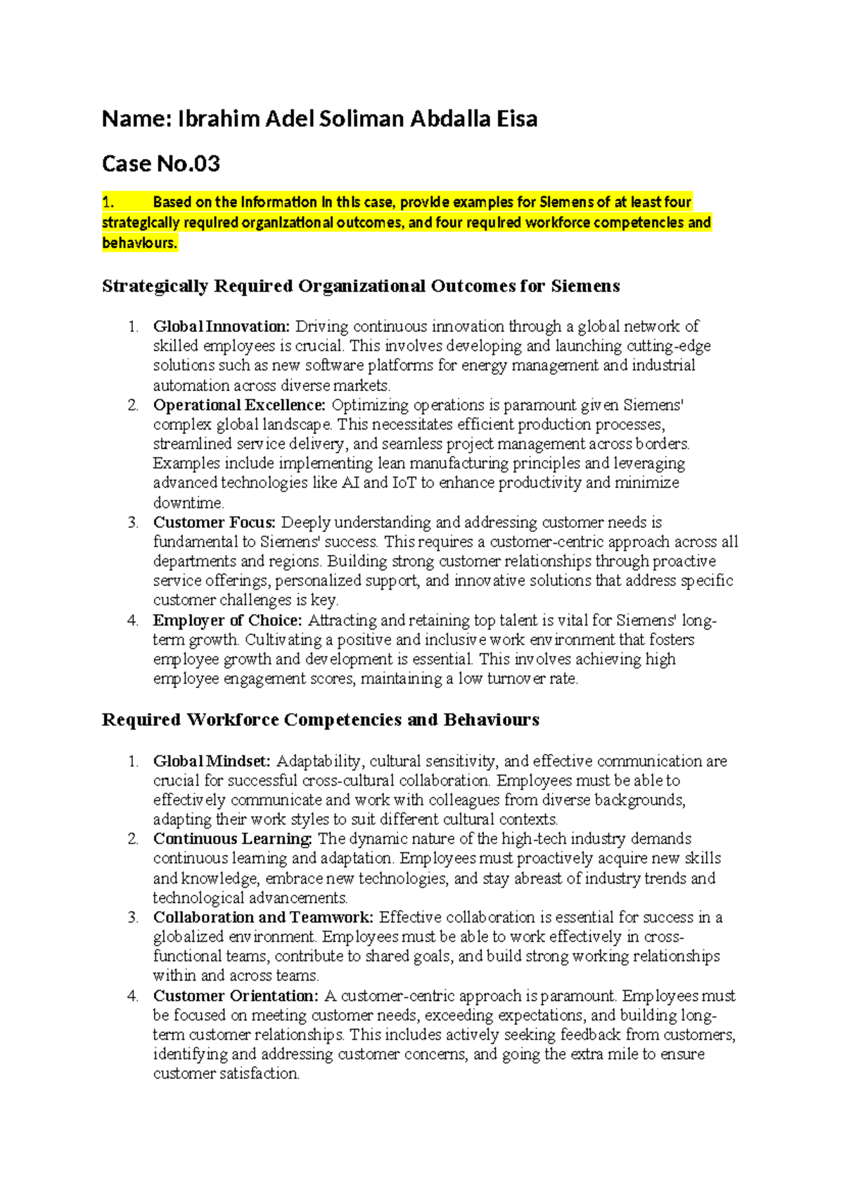 case 03-Dr sherif - Name: Ibrahim Adel Soliman Abdalla Eisa Case No. 1 ...