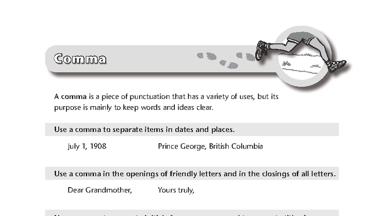 Comma Usage Guide - Punctuation Notes - Studocu