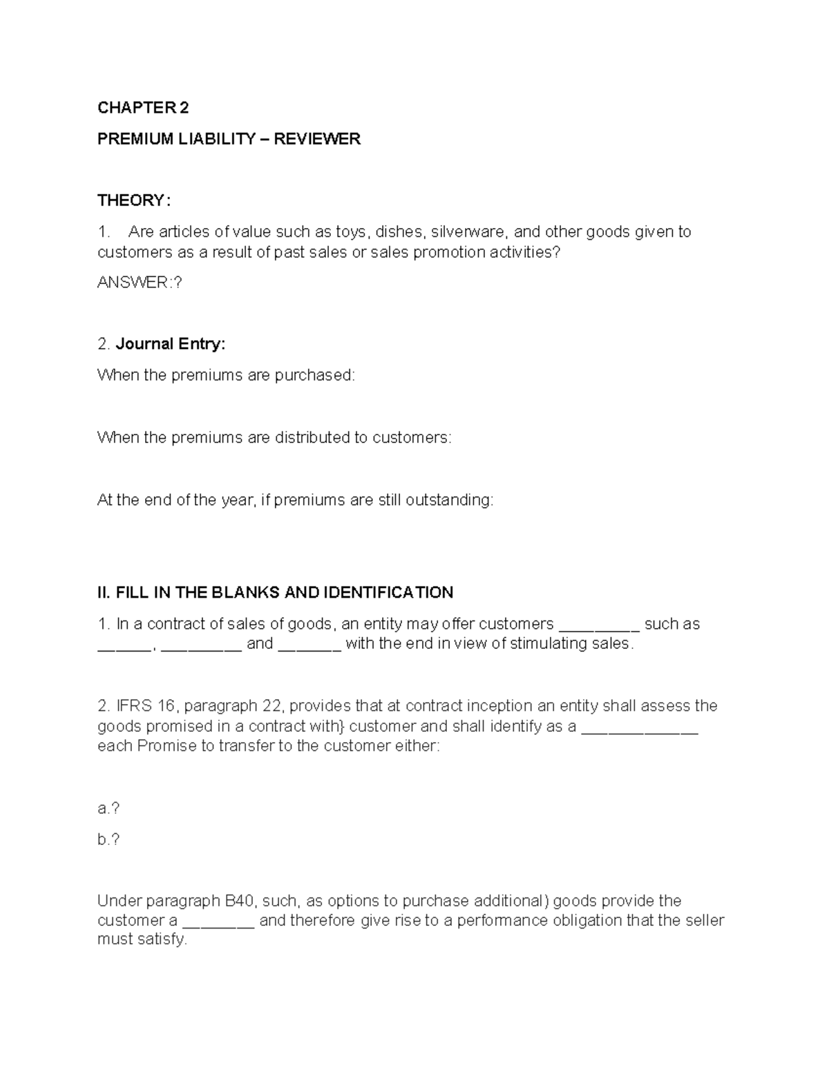Chapter 2 FAR 4 Review: Premium Liability Insights and Key Concepts ...