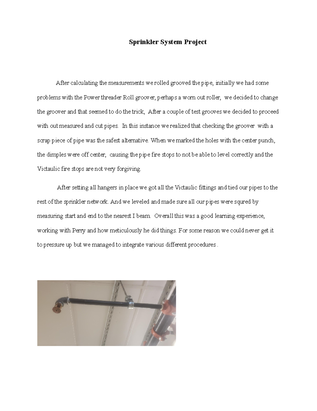 Sprinkler System Reflection - Sprinkler System Project After ...