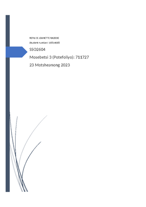 [Solved] 21 tlhaloo ya lentu le tsoga e ka atolowa ya upa dilo te ...