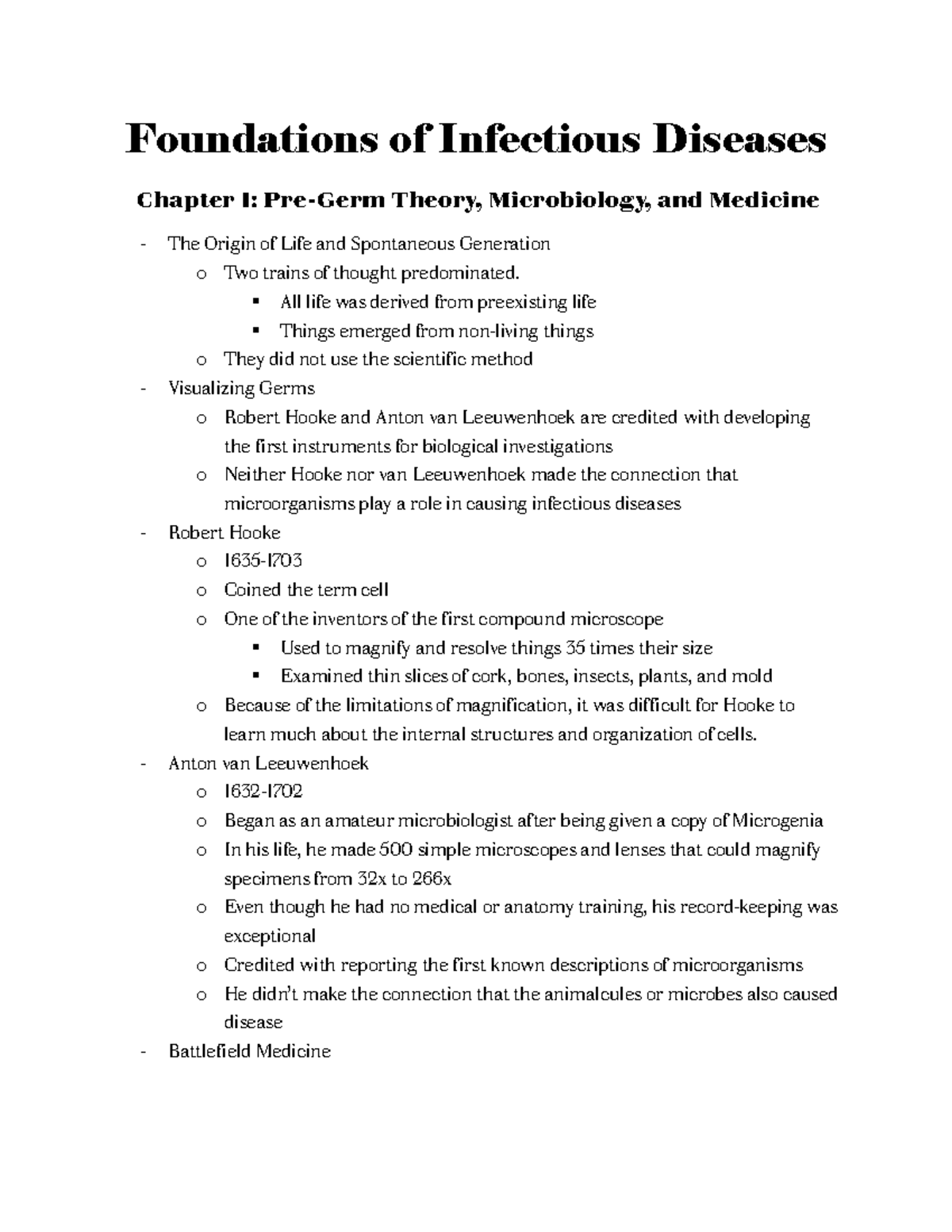 Foundations of Infectious Diseases (ID 101): Key Concepts & History ...