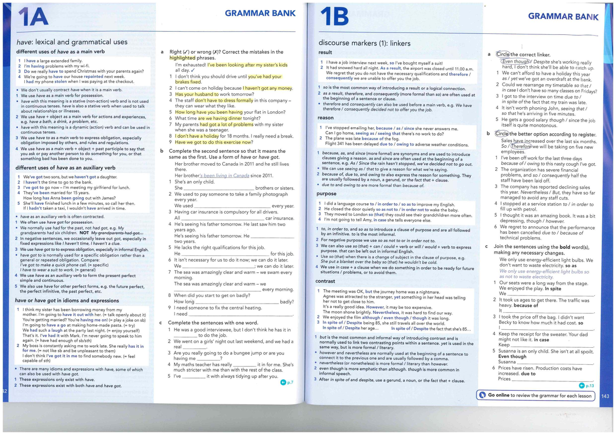 C1 Grammar Study Guide: Essential Notes and Exercises - Studocu