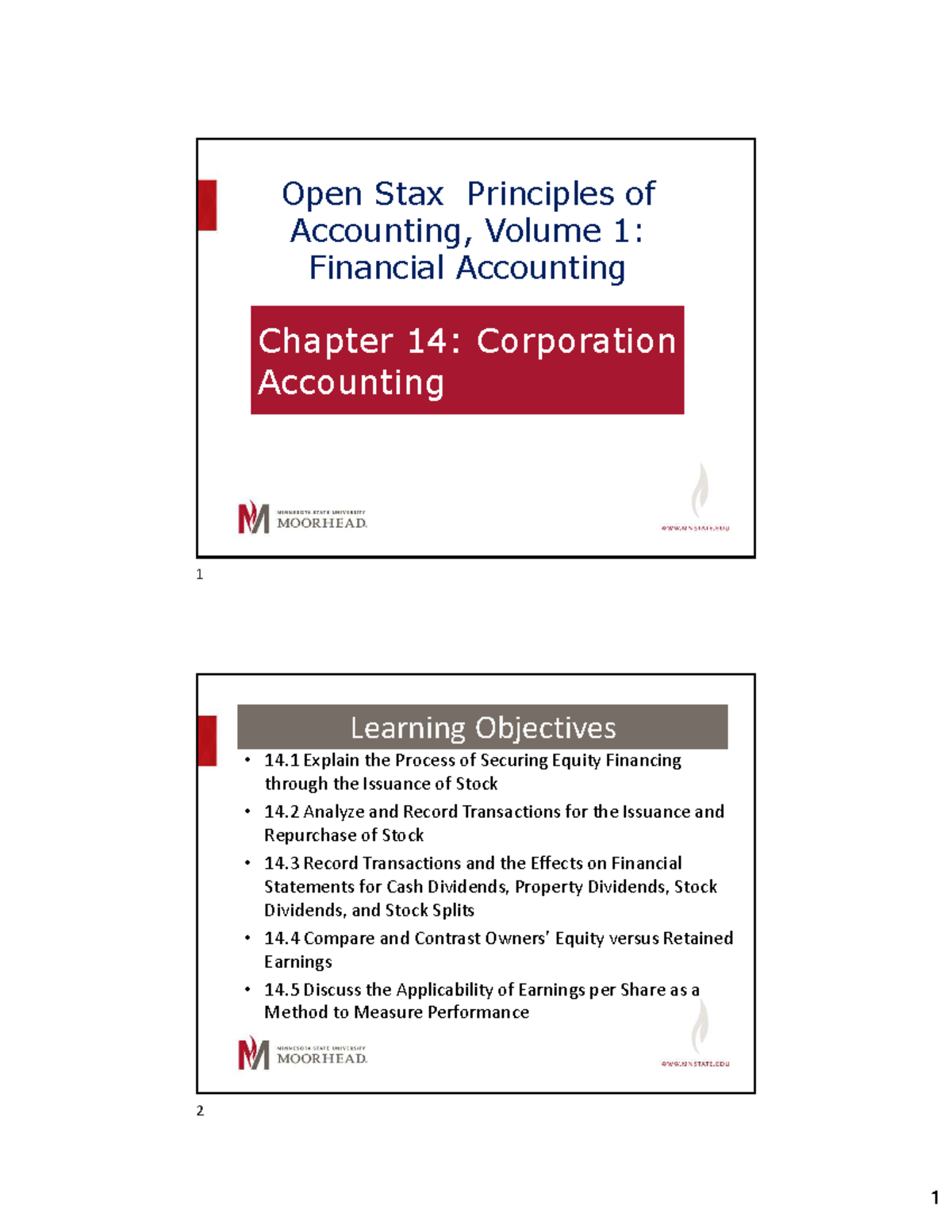 ACCT 230 Chapter 14: Corporation Accounting Lecture Notes - Studocu