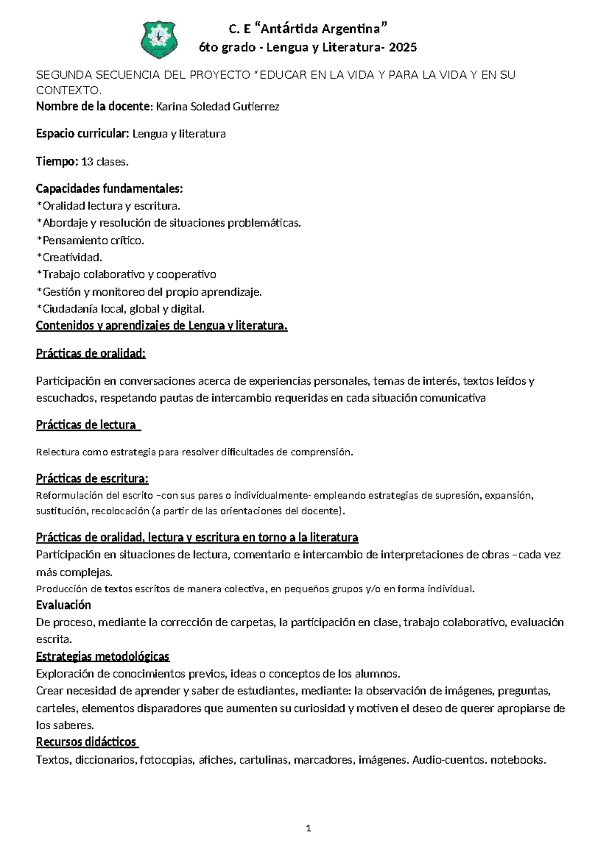 2 - Segunda Secuencia PARA Sexto Grado - 6to grado - Lengua y ...