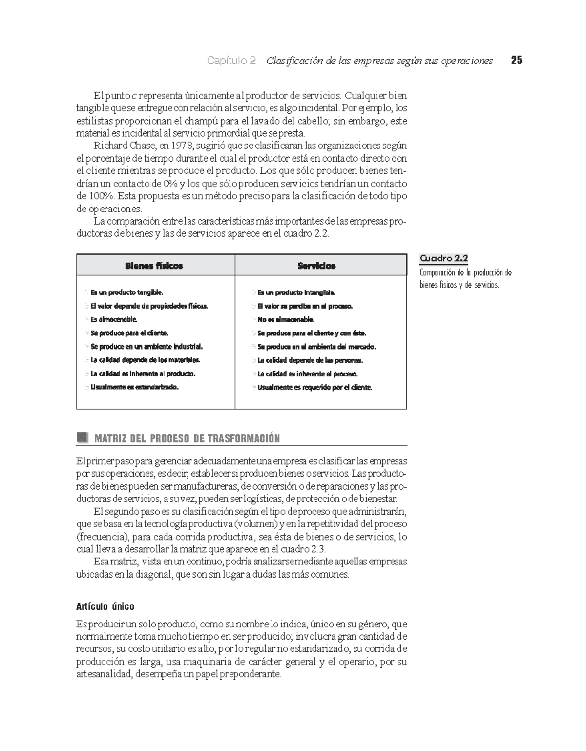 Capítulo 2: Clasificación de Empresas según Operaciones - ADM123 - Studocu