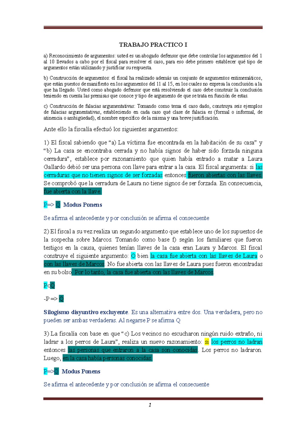 TP1 TAJ CAT P DER352 EDH CO 256569 2 - TRABAJO PRACTICO I a ...