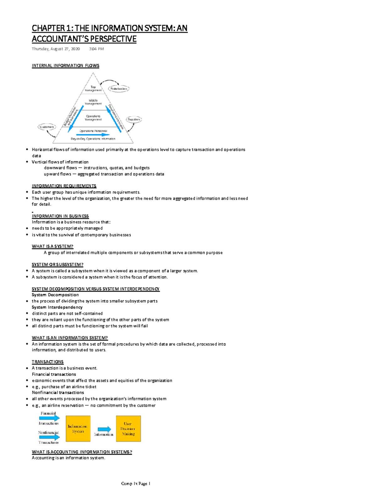 Chapter 2 Introduction TO Transaction Processing - INTERNAL INFORMATION ...