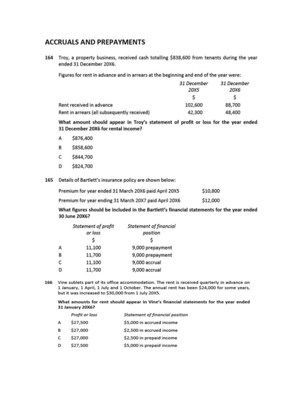 ACCRUALS REVISION QUESTIONS FOR ACCOUNTING 101 - Studocu