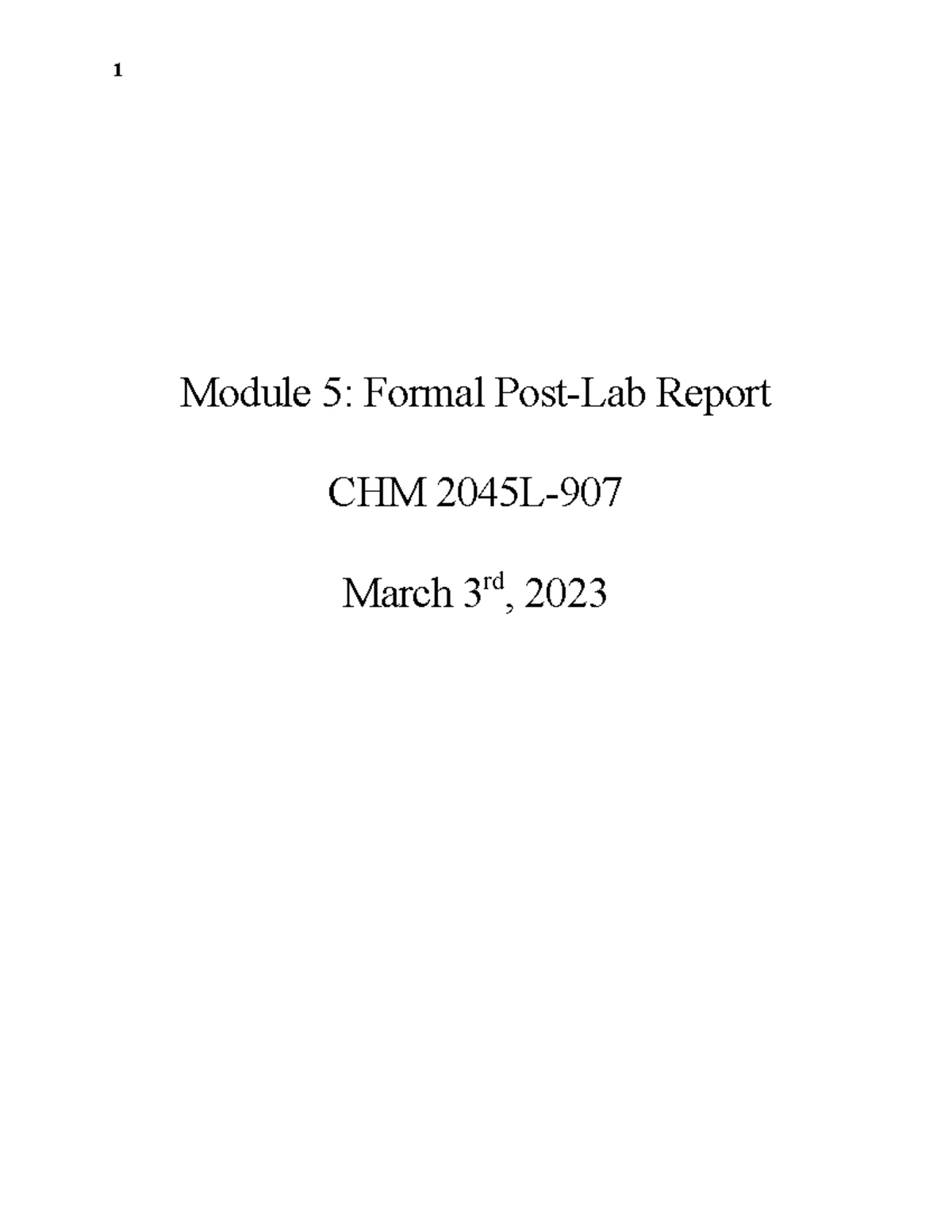 Module #5: Pre-Lab Plan for Spectrophotometry Analysis - Studocu