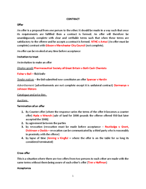 [Solved] Examples of cases under cross offers in contract law Examples ...