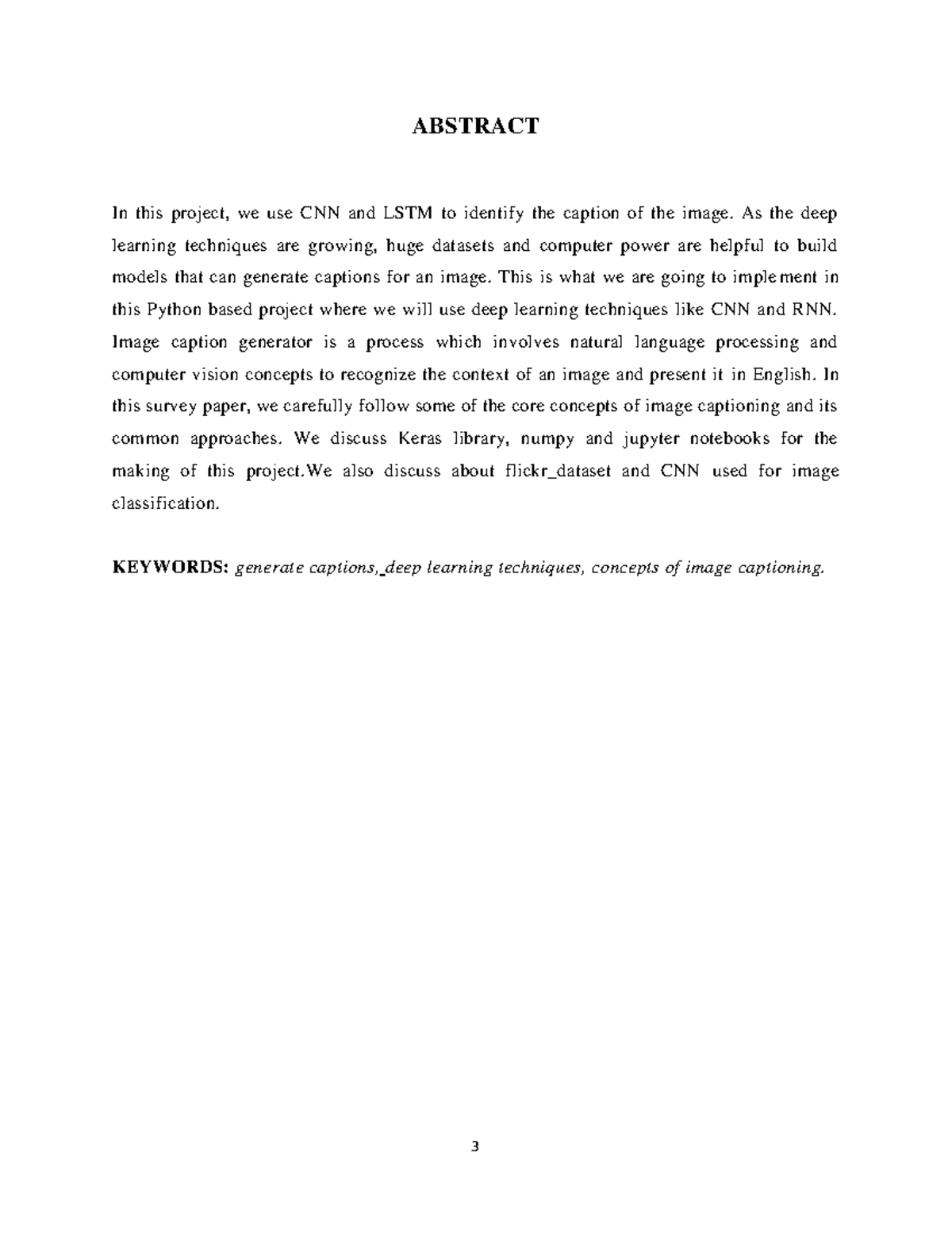 Image Captioning Project Report: A Deep Learning Approach - Studocu
