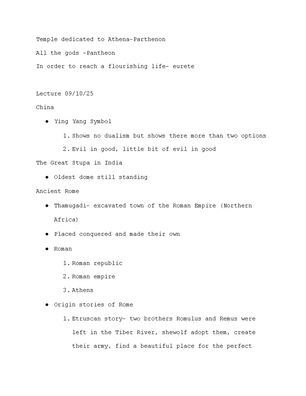 HUM 2020 Lecture Notes: Ancient Civilizations & Religious Influences ...