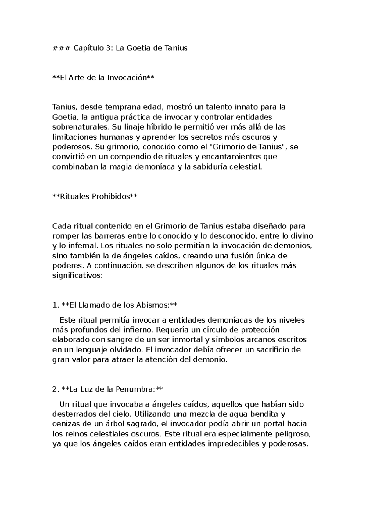 Podéis 4 - Capítulo 3: La Goetia de Tanius El Arte de la Invocación ...