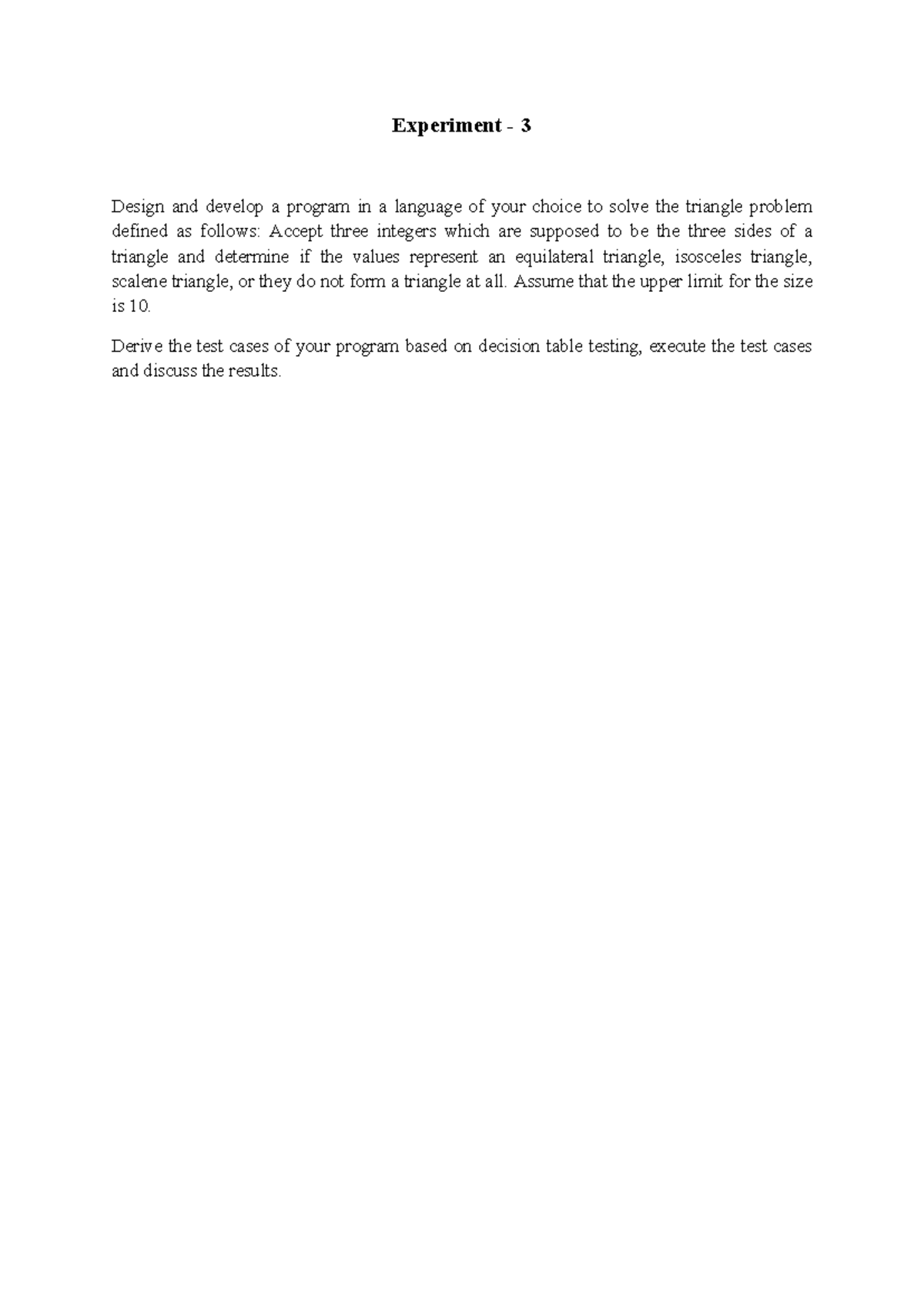 Experiment-3 - Hello - Experiment - 3 Design and develop a program in a ...