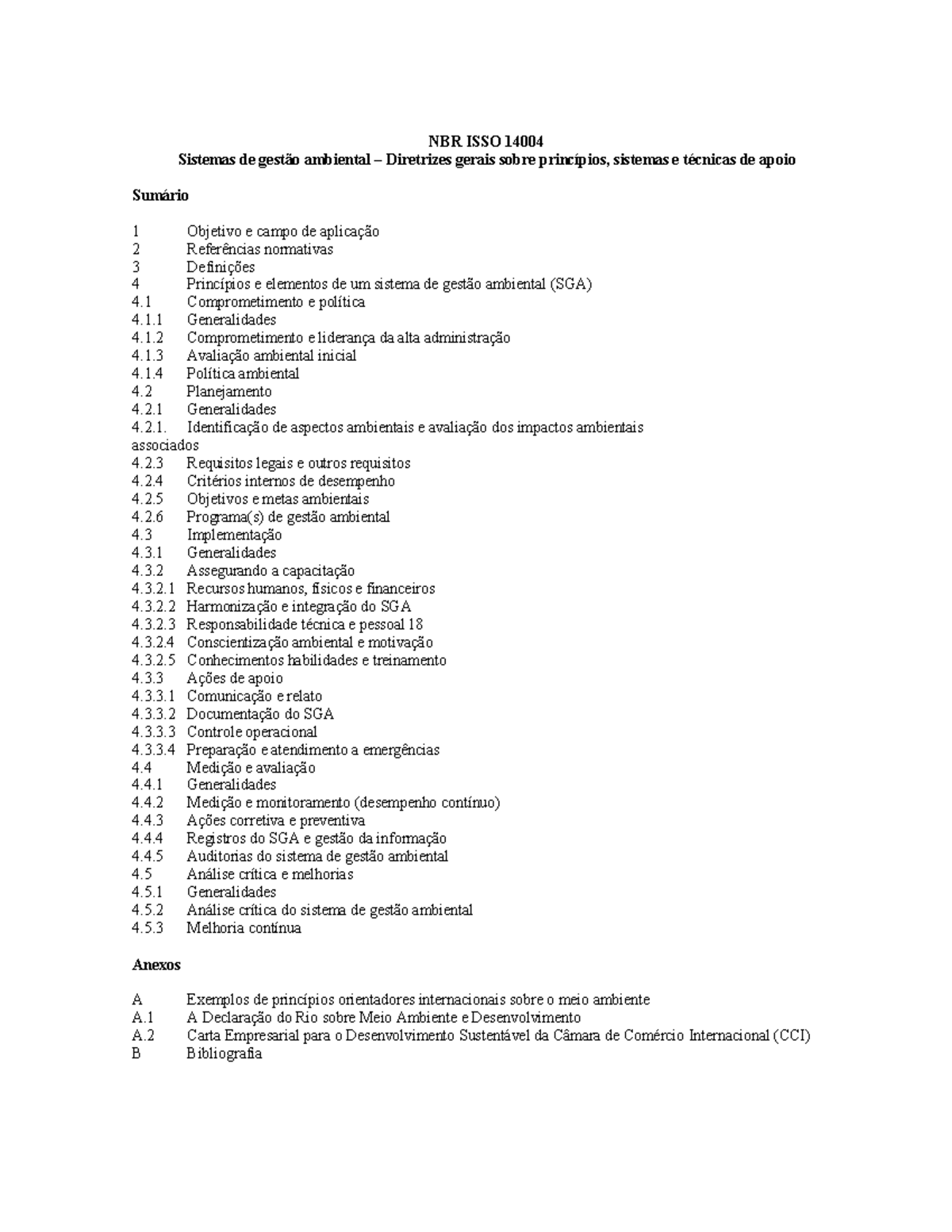 NBR ISO 14004 - Diretrizes Gerais para Sistemas de Gestão Ambiental ...