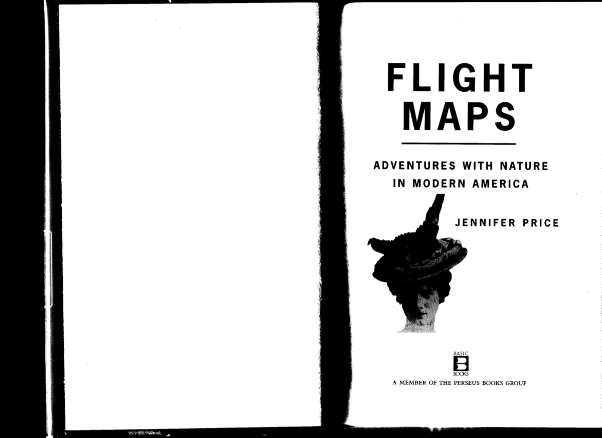 FLIGHT MAPS: NATURE AND MODERN AMERICA - A STUDY OF JENNIFER PRICE ...