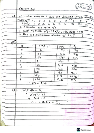 Probability and statistics past question - Probability and Queuing Theory - Studocu