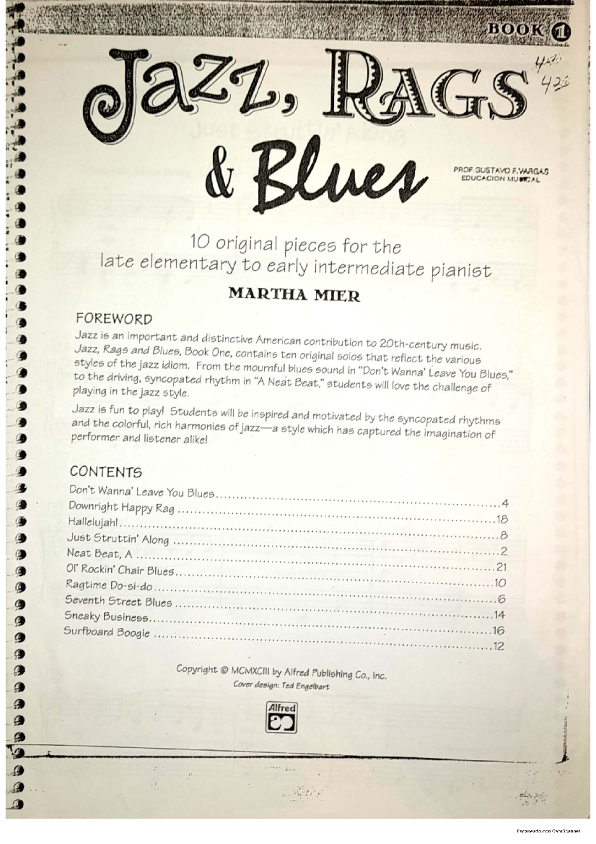 Martha Mier - Jazz Rags & Blues, Book 1 - Student Piano Pieces - Studocu