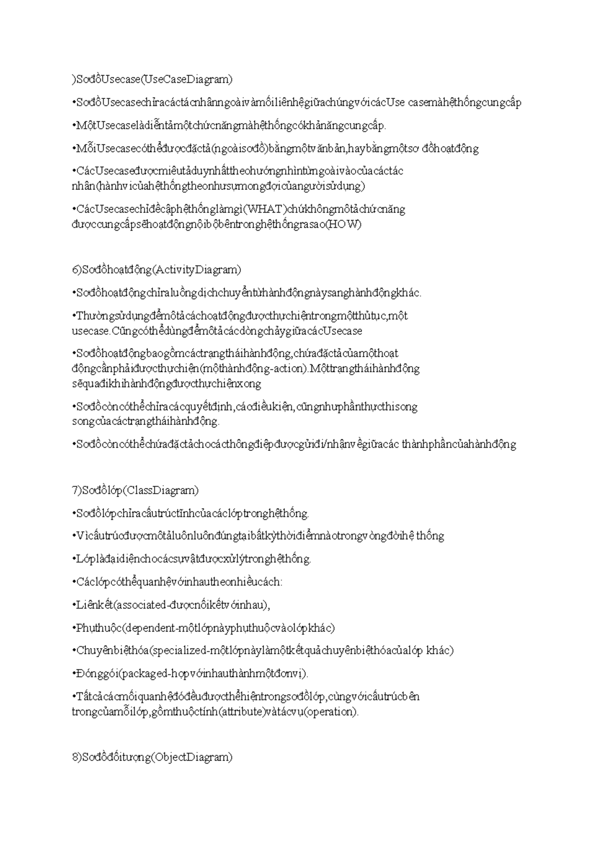 Sơ đồ Use Case và Phân Tích Hệ Thống - ON TAP PTTK - Studocu