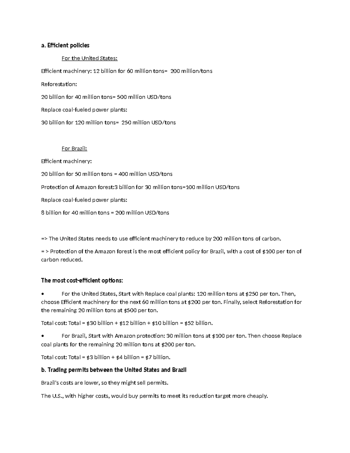 EX3 - Key Homework on Efficient Carbon Reduction Policies - Studocu