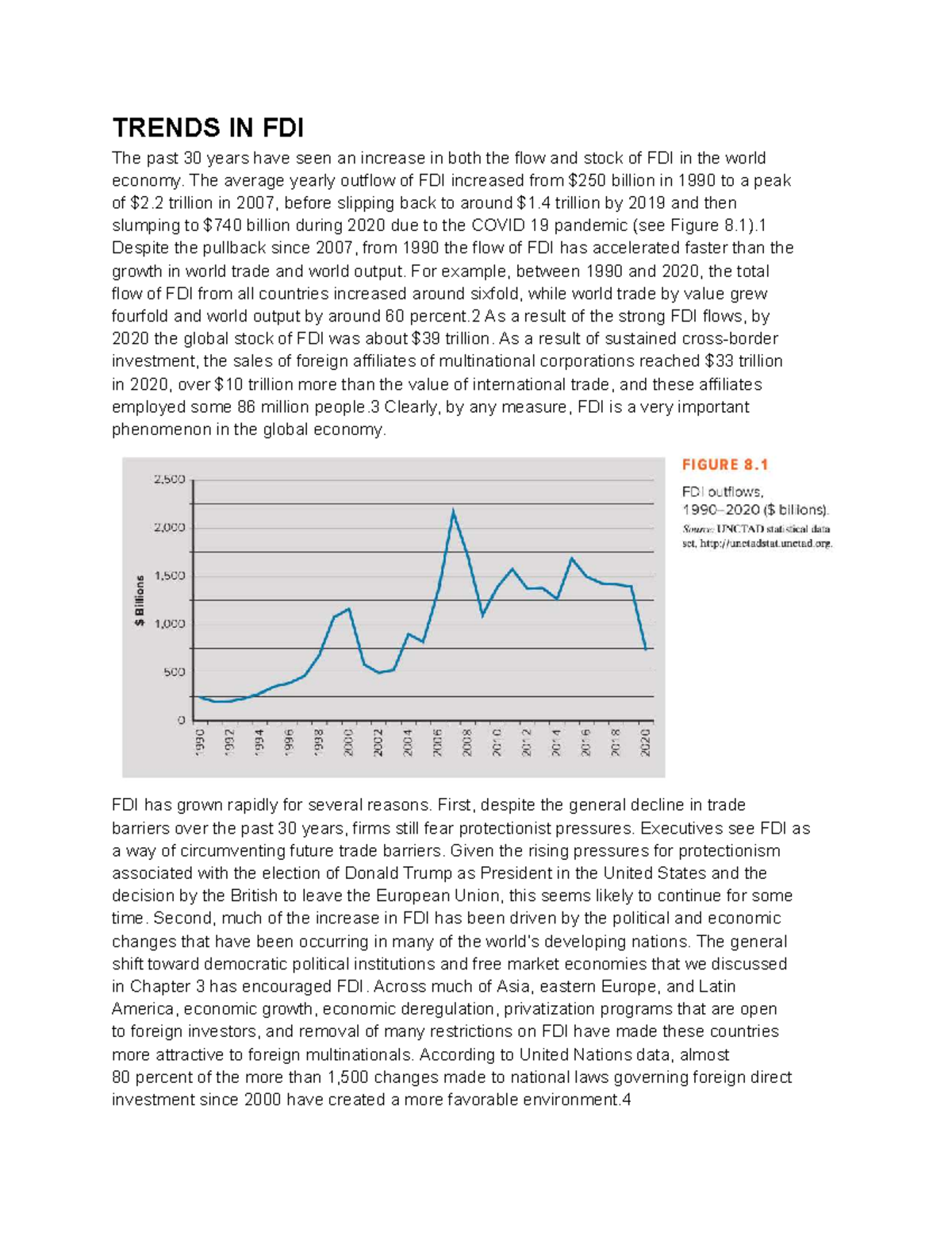 TRENDS IN FDI: Analyzing 30 Years of Global Investment Dynamics - Studocu