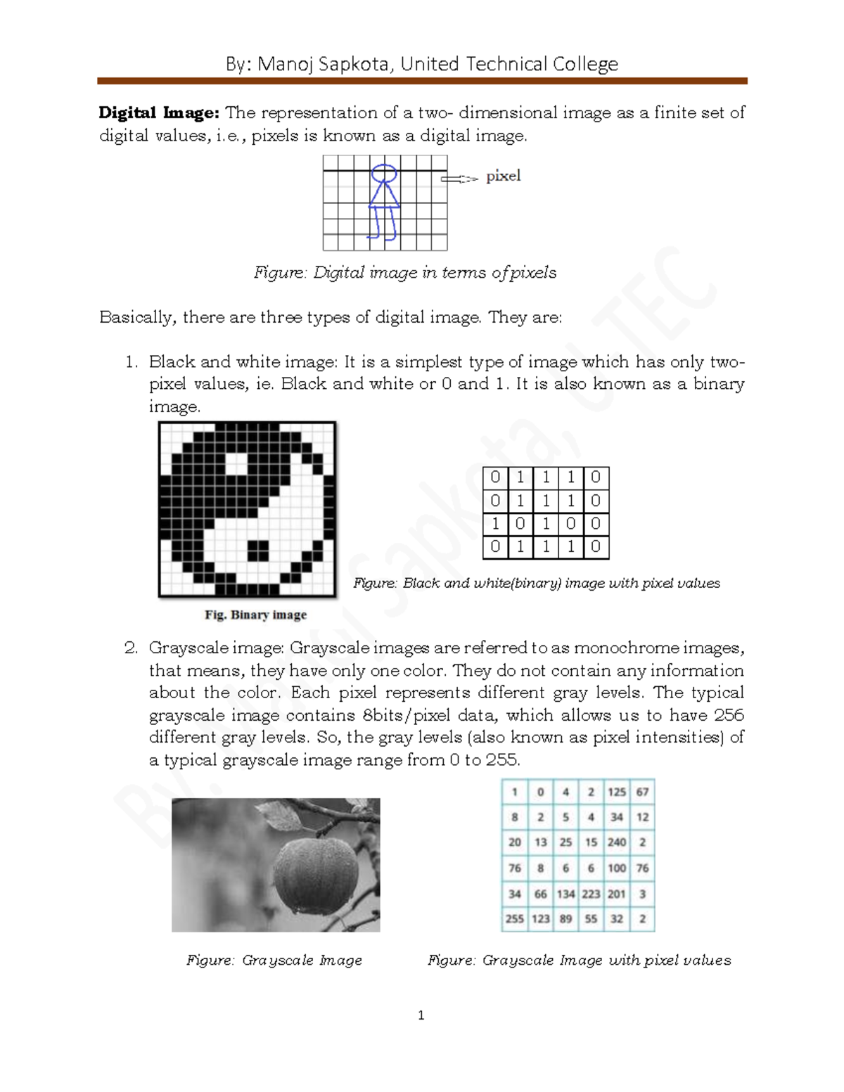 Digital Image Processing Notes: Types, Steps & Applications - Studocu