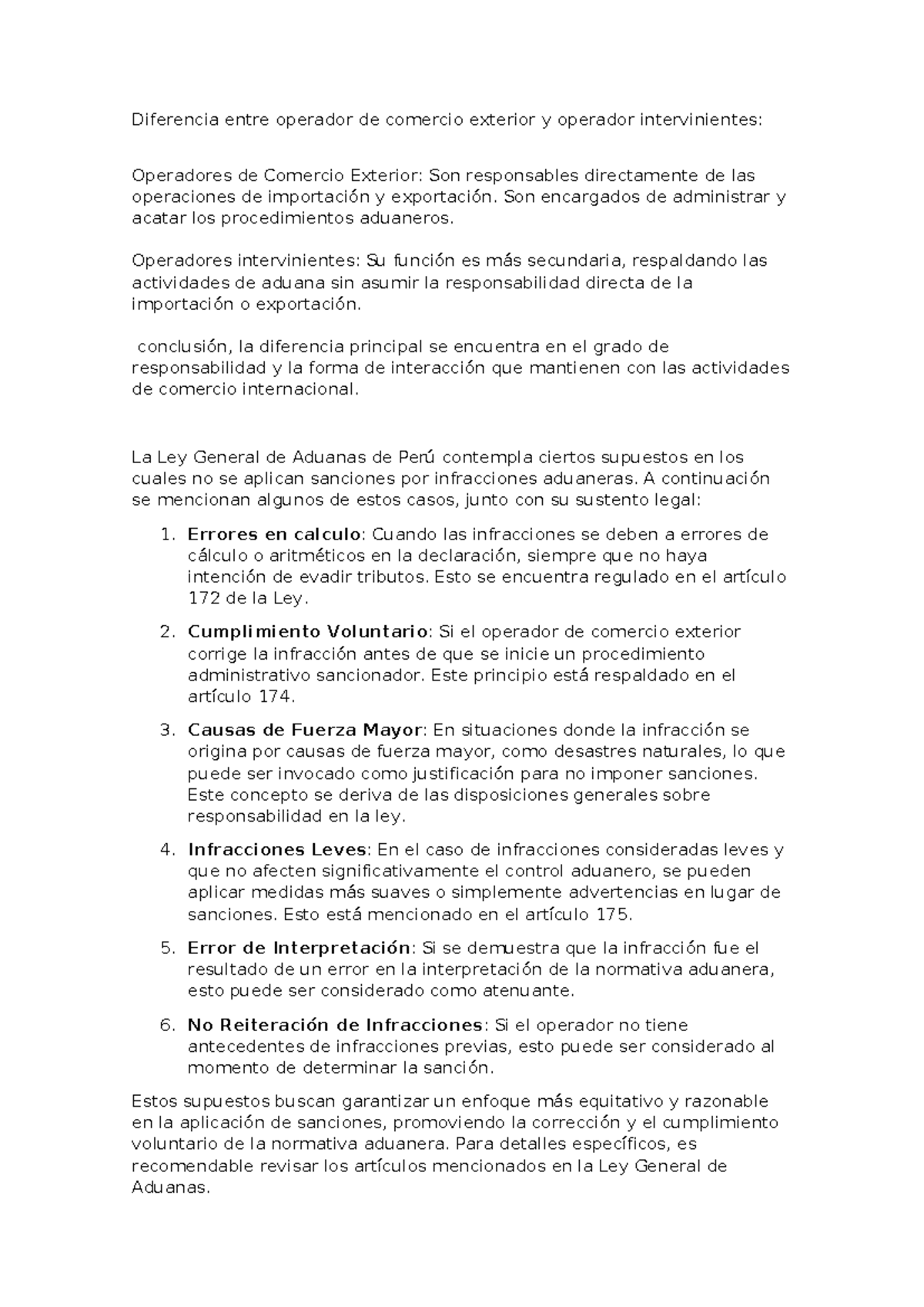 Diferencias entre Operadores de Comercio Exterior y Intervinientes ...