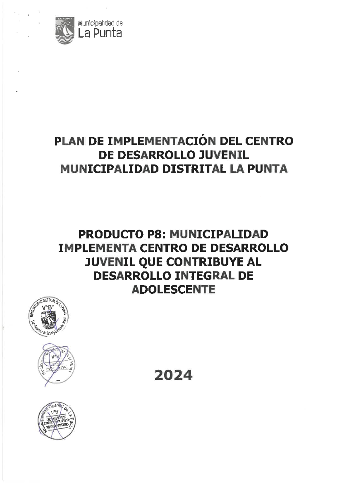 Plan de Implementación del Centro de Desarrollo Juvenil (CDJ) 2024 - Studocu